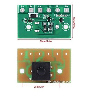 Solar Lamp Controller Module for Solar Lamp Night Light Controller Module Control Circuit Board with Switch