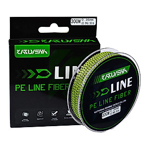 KATUYSHA Braided Fishing Line, Abrasion Resistant Zero Stretch Braided Lines 4 Strands Super Strong Superline 20Lb Test 109 Yards