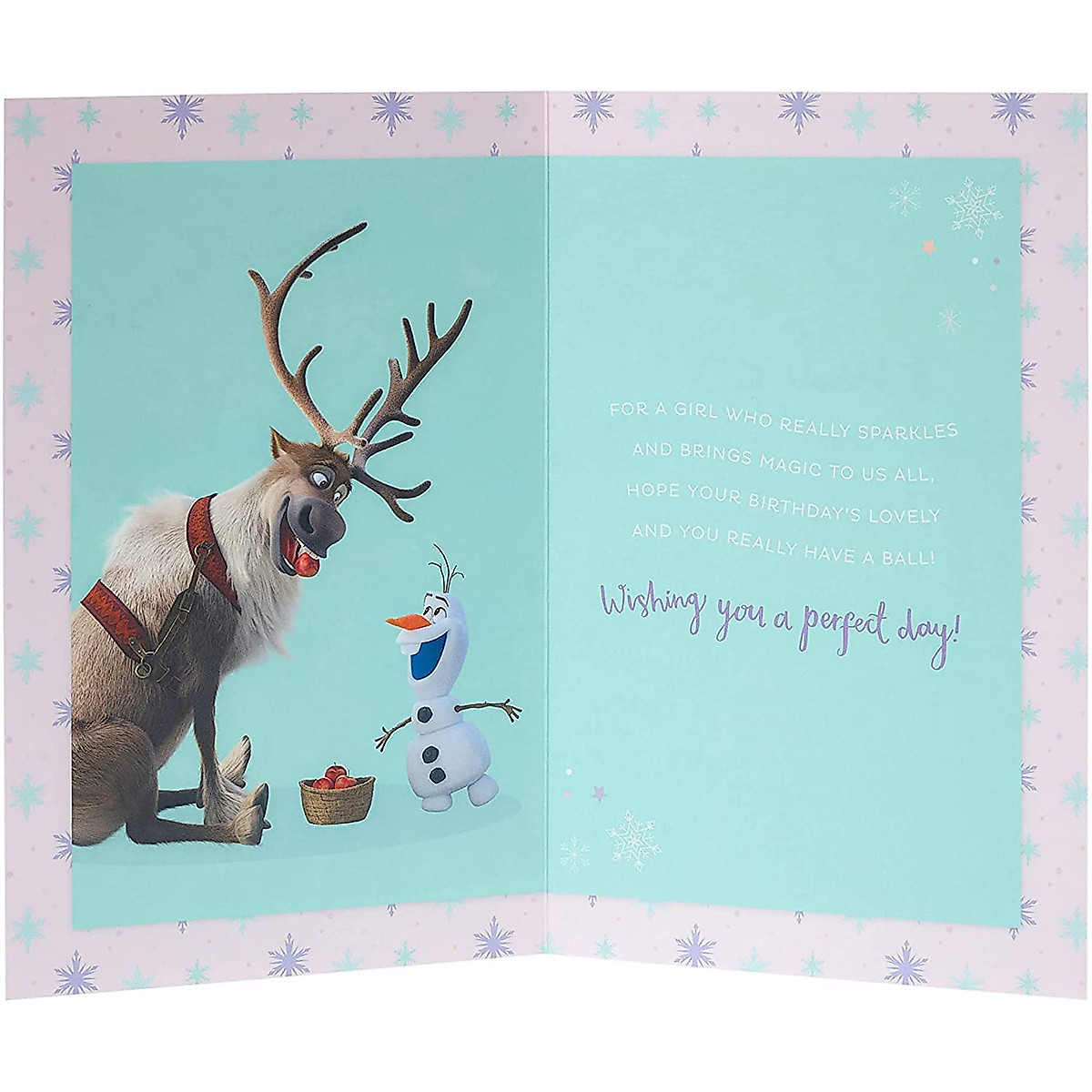 UK Greetings Granddaughter Birthday Card - Disney Birthday Card for Her - Frozen Birthday Card For Lovely Granddaughter - Elsa