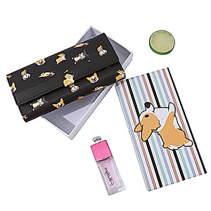 BAYSTORY Baystory Corgi Women Big Spender Clutch Travel Organizer Large Travel Purse Perfect Carry-All Money Manager Tri-fold