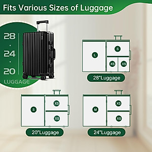 BRODI 6 Combo Pack Travel Vacuum Bags with Pump - Compression Bags for Travel,Vacuum Storage Bags for Space Saver & Travel Essentials,Vacuum Seal Bags for Clothing,Travel Vacuum Bags for Luggage