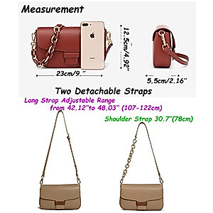 YXBQueen Black Crossbody Purse Chain Womens Crossbody Handbag Leather Shoulder Bag Purse Handbag Crossbody Shoulder Evening Bag Satchel