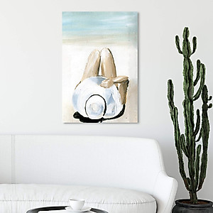 Wynwood Studio Nautical Wall Art Canvas Prints 'Private Island' Coastal Home Décor, 20" x 30", White, Blue