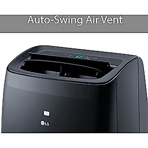 LG 10,000 BTU (DOE) / 14,000 BTU (Ashrae) Smart Portable Air Conditioner with Supplemental Heat, Cools 450 Sq. Ft, Smartphone & Voice Control Works ThinQ, Amazon Alexa and Hey Google, 115V