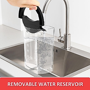 KITCHENTREND 12-Cup Programmable Coffee Maker with Permanent Filter, Removable Water Reservoir Coffee Machine, Drip Coffee Maker, Delay Brew, Timer & Keep Warm, Swing Open Brew Basket, Black