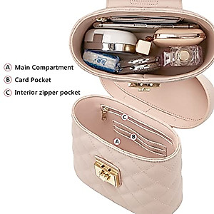 FOXLOVER Designer Hangbags for Women Small Crossbody Bag Clutch Purse Casual Fashion Shoulder Bag (Pink A)