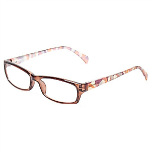 Reading Glasses 5 Pairs Fashion Ladies Readers Spring Hinge with Pattern Print Eyeglasses for Women (5 Pack Mix Color, 2.75)