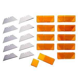 ToolPro Premium Utility Blades - 100 Pack, High Carbon Steel Replacement Blades for Utility Knives, Great for Crews & Large Projects