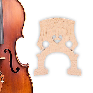 Cello Bridge,4/4 3/4 Cello Maple Bridge Maple Wood Self Adjusting Fitted Bridge Musical Instrument Replacement Accessory (Pack of 2)(Wood Color 4/4) Cello Bridge cello bridge cello bridge 4 4
