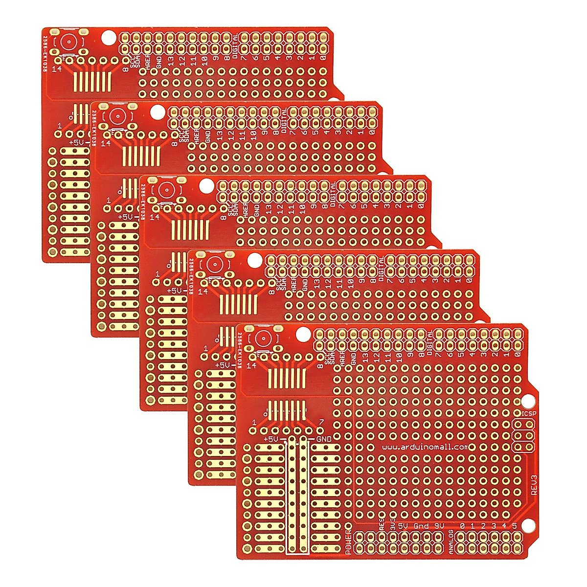 Gikfun Prototype PCB Breadboard for Arduino UNO R3 Shield Board (Pack of 5pcs) GK1011