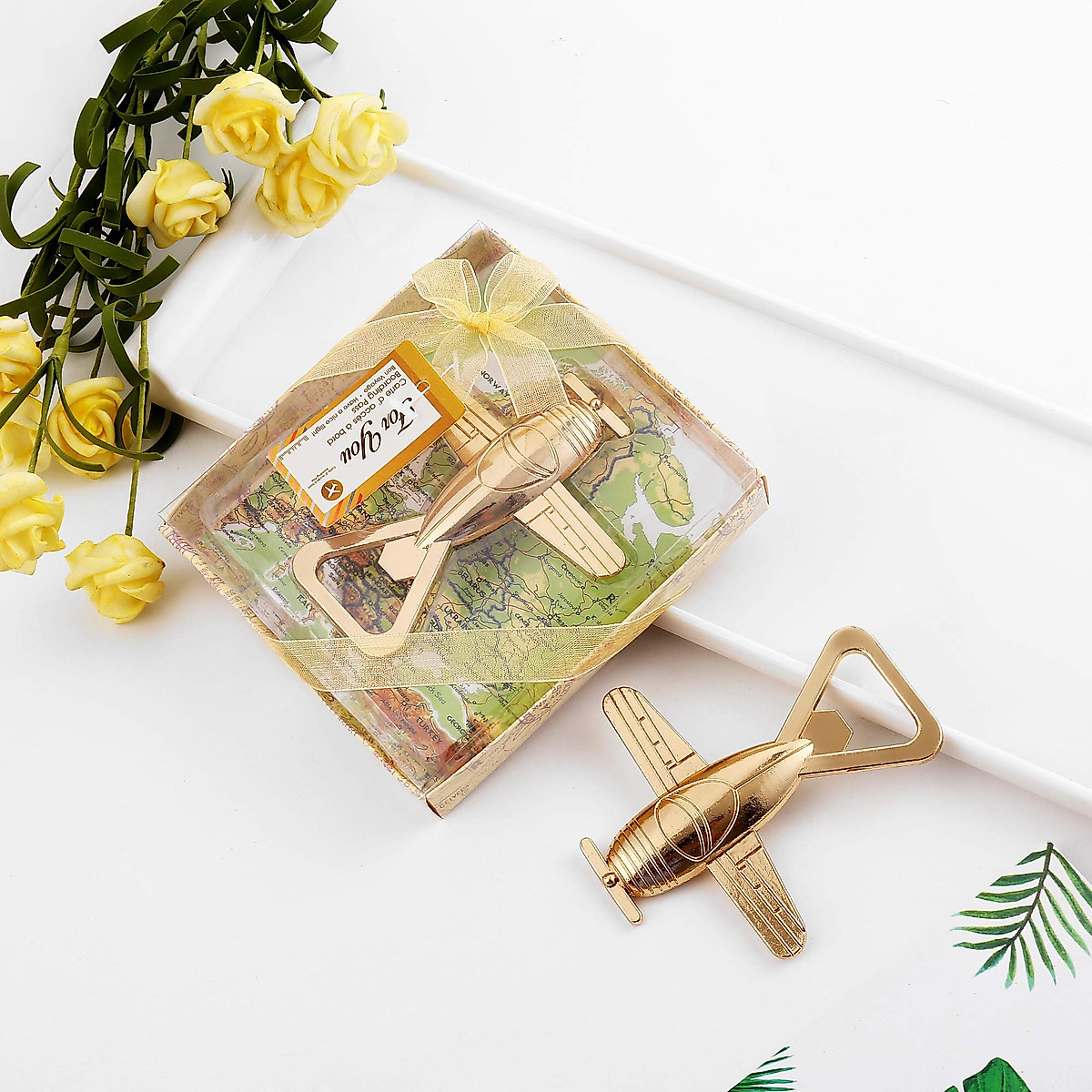 3-Piece Antique, Jet, and Passenger Airplane Bottle Opener Set for Aviation Enthusiasts Gifts for Pilot Airplane Decor Gift for Veteran Beer Bottle Openers in Gift Box