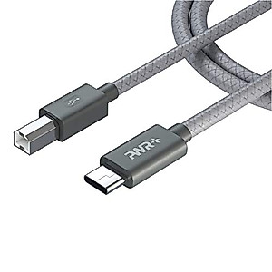 USB-C Printer Cable 10 Ft Type-C to USB B 2.0 High Speed for MacBook Pro HP Canon Brother Epson Xerox Samsung Lenovo Dell Acer Surface Yamaha Casio Digital Piano MIDI Keyboard Controller Audio Mixer