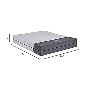 Nutan 12-Inch Ananda Pearl and Gel Memory Foam Hybrid Mattress with Zipper System Standard Size, Breathable, Medium Plush, Mesh Sides with Removable and Washable Cover, Queen