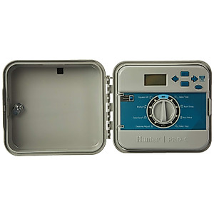 Hunter Pro-C Modular Outdoor Irrigation Controller Gray 4-Station Base Unit Controller, Outdoor Mount with 120 VAC Internal Transformer, Expandable to 16 Stations B00LBGQ4K2