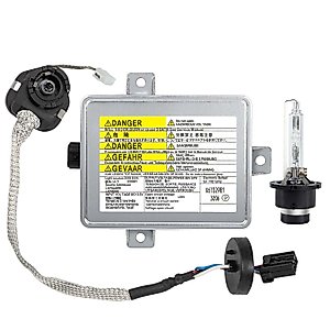 RANSOTO Xenon HID Headlight Ballast Unit Assembly with Igniter and D2S Bulb Compatible with 2002-2005 Acura TL TSX and TL Type-S, 2004-2009 Honda S2000, Mazda 3 Replaces X6T02971, W3T10471, W3T14371