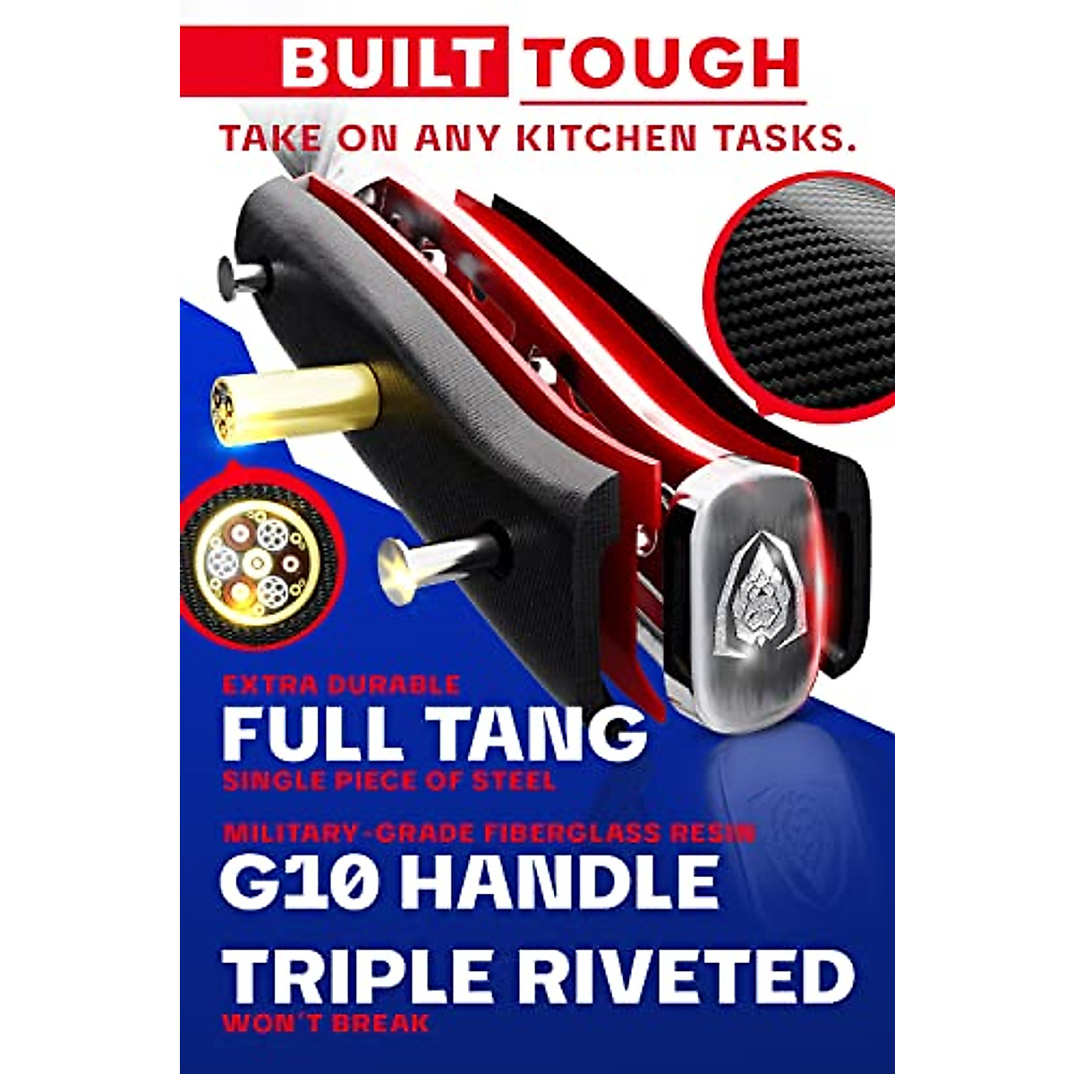 Dalstrong Shogun Elite Series Damascus Japanese AUS-10V Super Steel Granton Edge Slicing & Carving Kitchen Knife, 12 Inches, Sheath Included