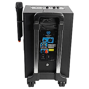 Rockville ROCKnGo 8" Rechargeable PA Speaker w/Bluetooth+Headset+Wireless Mic