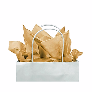 Gift Tissue Paper Bulk - 60-Sheet Natural Brown Gift Wrapping Tissue Paper, 20 x 20 Inches, Gift Bag Tissue Paper Gift Wrap, Premium Quality Tissue Paper, Paper Craft Supplies (Natural, 60 CT)