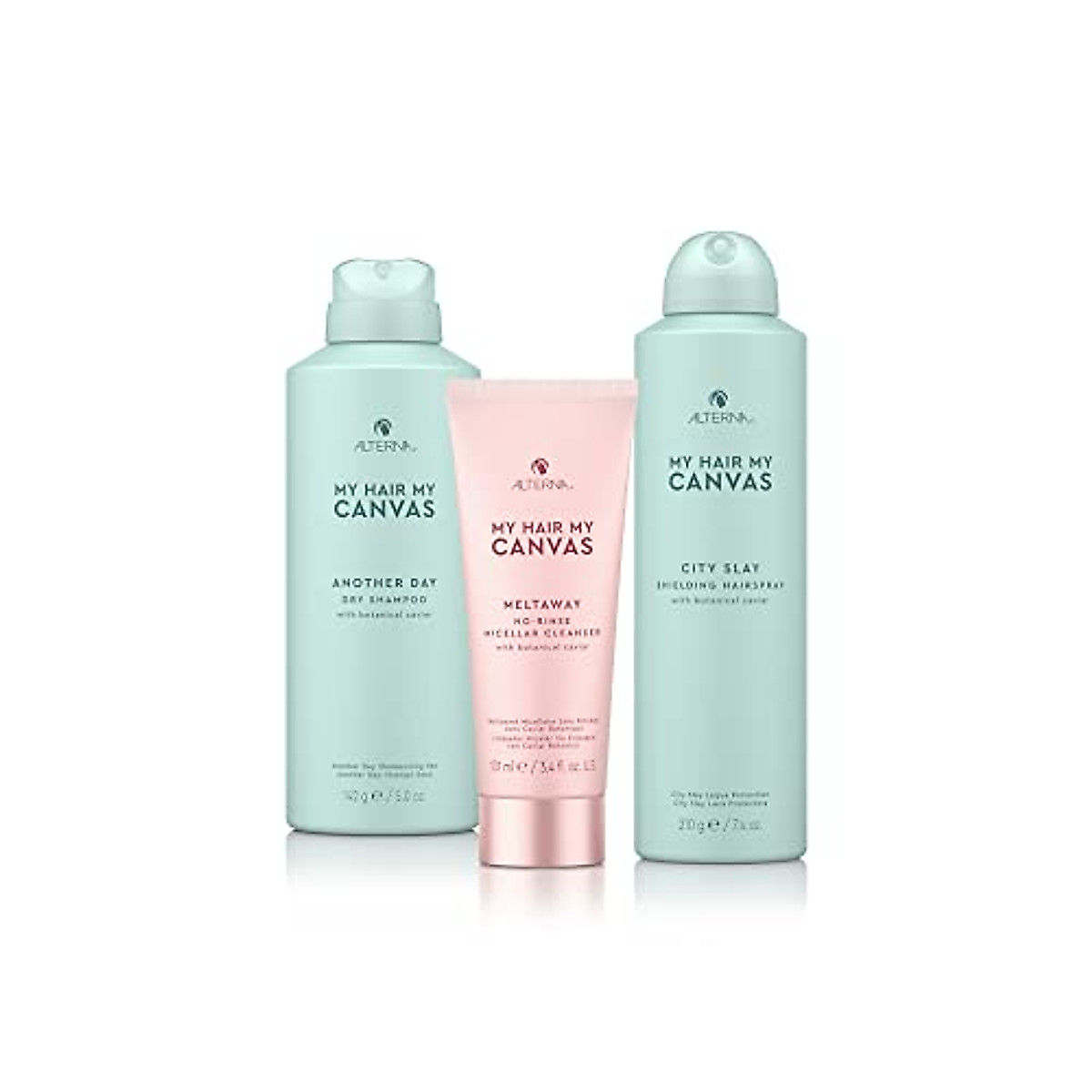 Alterna My Hair My Canvas Meltaway No-Rinse Micellar Cleanser 3.4 Fl Oz | Vegan | Fast Drying Creme-to-Powder Cleanser, Absorbs Oil & Sweat for Shower Clean Hair | Peta Tested, 3.4 fl. oz.