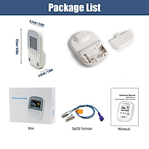 Veterinary Pulse Oximeter for Dogs,Handheld Animal Oxygen Monitor,Bluetooth Veterinarian Spo2 Monitoring Machine for Pet Canine &C at Tongue Probe,Easy to use & Accurate,Battery Powered (Not Included)