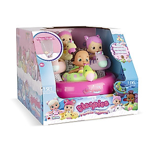 Bloopies Floaties Bath Toy - 4 Doll Set + Organizer
