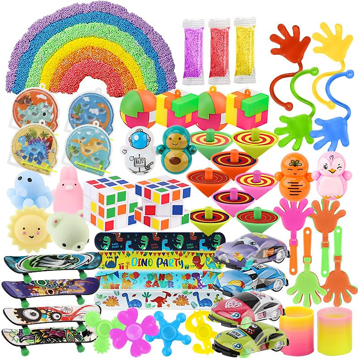 soi-meme 60 Pcs Party Favors Carnival Treasure Box Toys Classroom Prizes Small Mini Bulk Gifts Toys Pinata Easter Basket Stuffers for Kids Boys Girls , Goodie Bags Fillers for Kids Birthday Party