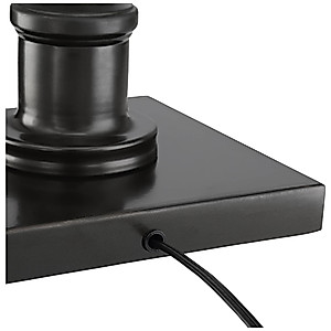 Regency Hill Jenson Traditional Adjustable Pharmacy Floor Lamp Standing Base Swing Arm 54" Tall Dark Bronze Metal Bright Downward Light for Living Room Reading House Bedroom