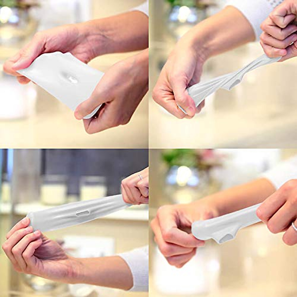 BeauGen Clearly Comfy Breast Pump Cushion – Soft, Stretchy, Clear, and Comfortable Flange Inserts for Improved Comfort and Fit – BPA Free, Food Safe Plastic (2 Pair)