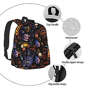 Fnaf backpacks Horror Game Midnight Bears backpack Bookbag bag 3d Casual Light Weight Backpack For Girls Boys Teens