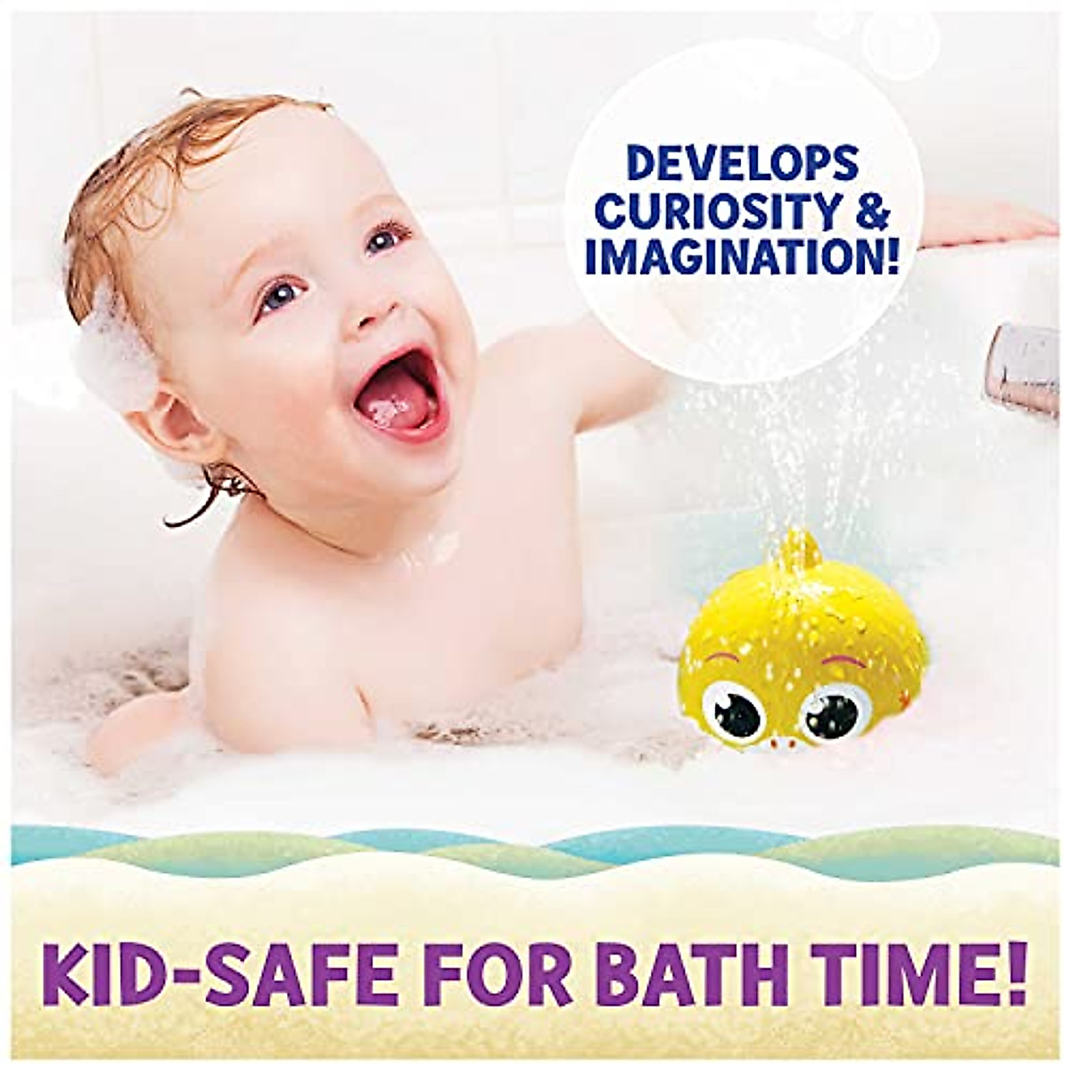 Baby Shark's Big Show! Bath Sprinkler and Water Toy – Kids Bath Toys