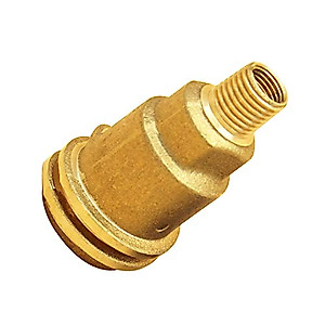 MENSI QCC1 Propane Tank Cylinder Adapter Fitting by 1/4" NPT Male Thread Brass Connector with Free Hand Wheel