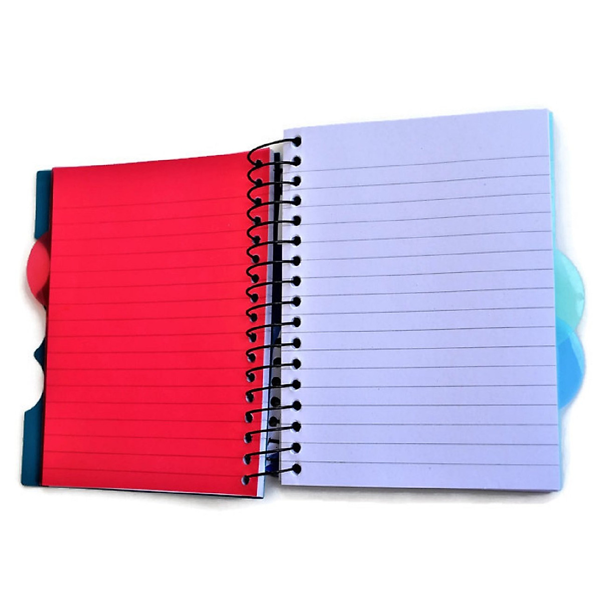 4-Subject Small Mini Spiral Notebooks with Plastic Covers, 4-ct Set