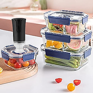 Bourge Chef Electric Handheld Vacuum Sealer & Reusable Vacuum Food Storage Bags, Mini Vacuum Pump, Portable small Vacuum Sealer Machine for Food Saver