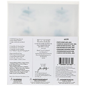 Sizzix Thinlits Die Set 661599, Paper Snowflakes, Mini by Tim Holtz, 14 Pack, One Size, Multi Color