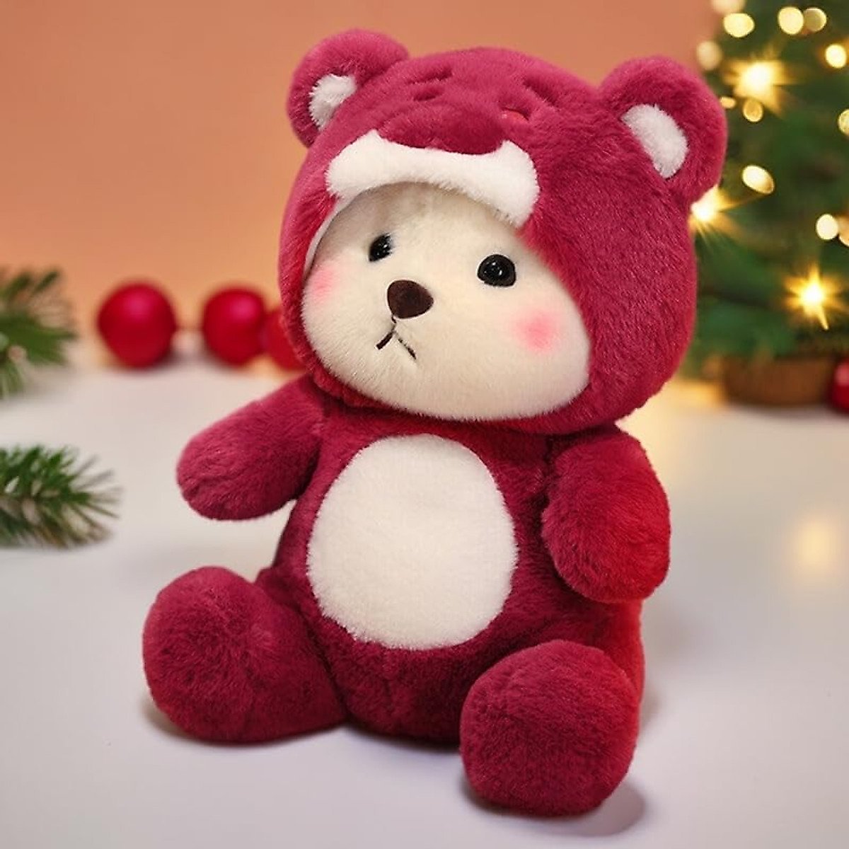 Ryttir 15.7 Inch 15% Chubbier Large Bear Stuffed Animal,Soft Weighted Bear Plush Stuffed Bear Body Pillow for Kids and Adults - Perfect Bear Gifts for Cuddling and Room Decoration