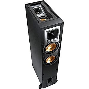 Klipsch Reference R-26FA Floorstanding Speaker, Black, Pair (Renewed)