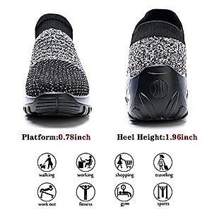 Cenim Walking Shoes for Women Sock Sneakers Air Cushion Athletic Shoes Breathable Mesh Casual Work Nursing Shoes