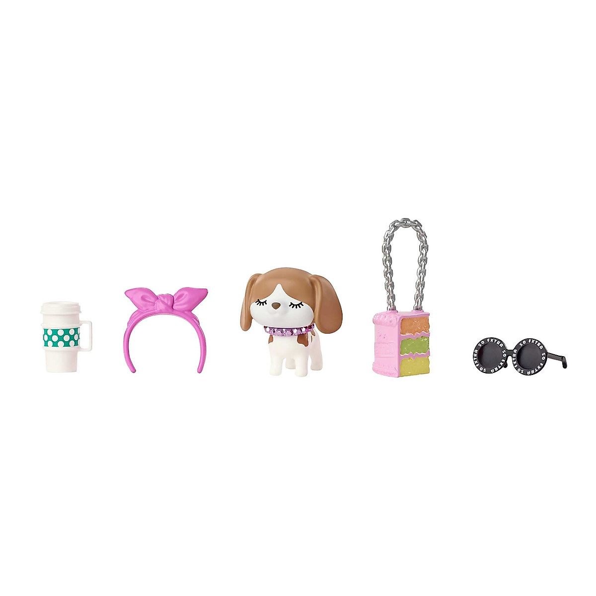 Barbie Extra Doll and Accessories with Burgundy Braids Dressed in Furry Jacket with Pet Puppy