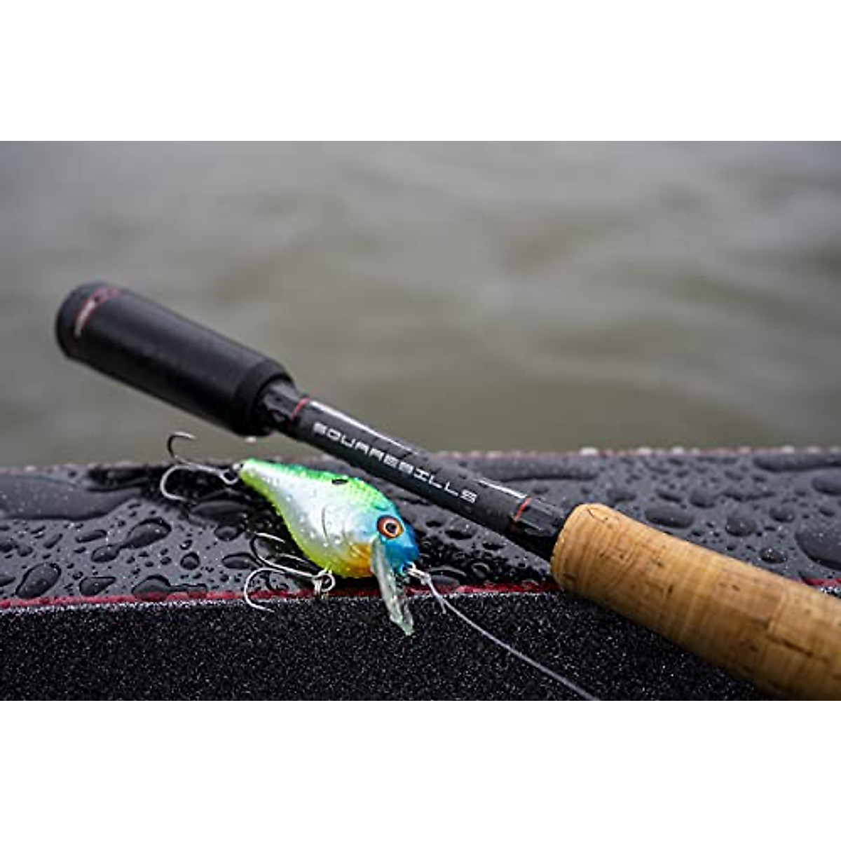 Abu Garcia Winch Casting Fishing Rod, Black, 7'2" - Medium Light - 1pc