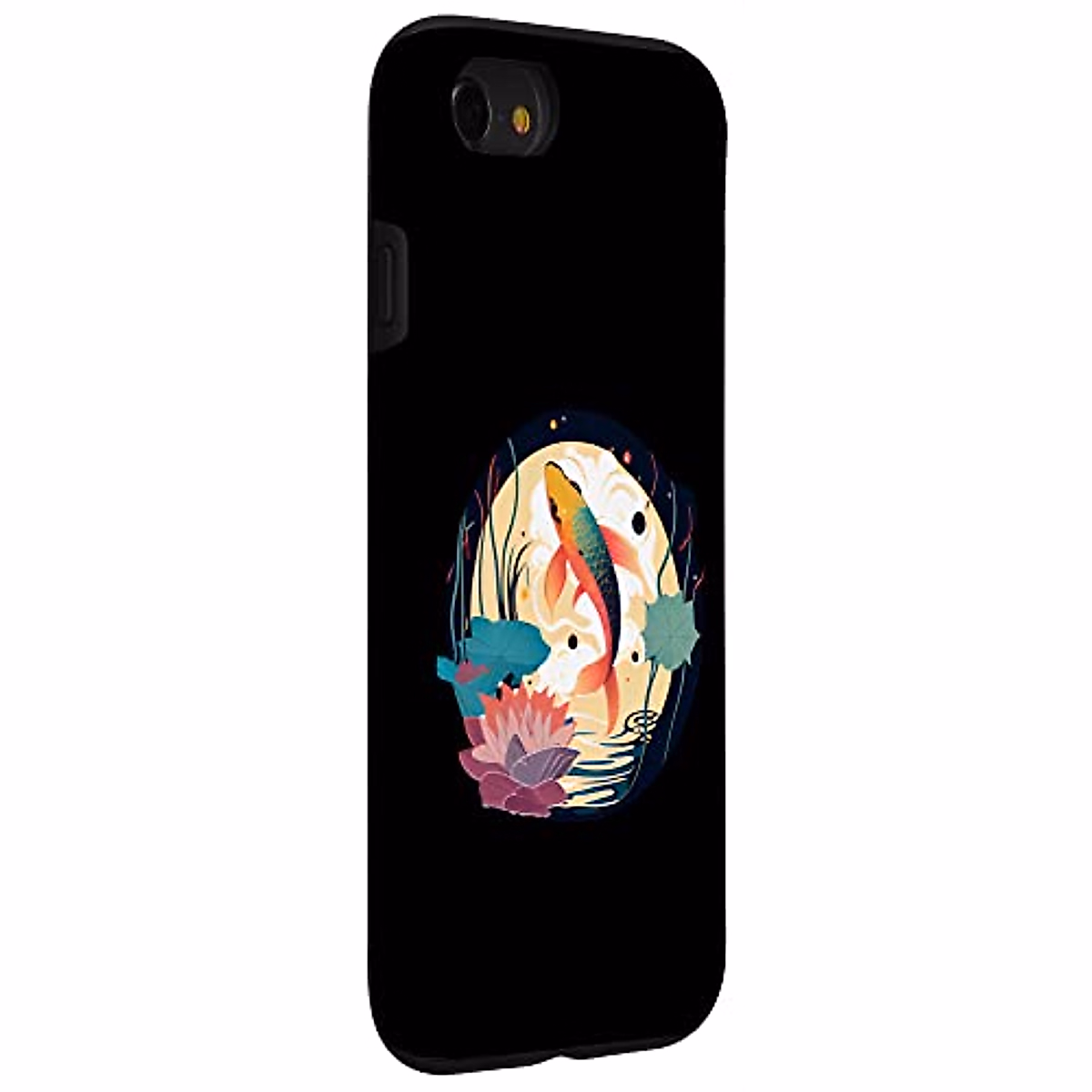 iPhone SE (2020) / 7 / 8 Japanese Koi fish jumping out of pond lotus lilly pad Case