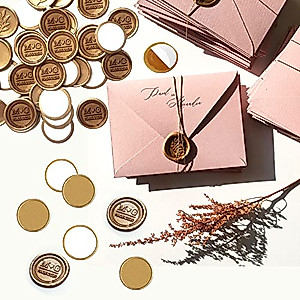 Palksky Adhesive Dots for Wax Seal, 250PCS Adhesive Wax Seal Backing for Wax Sealing, Transparent Removable Sticky Tack Putty for Wax Seal Stickers, Craft Adhesive Waxing(Diameter 1inch)