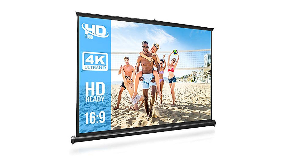 Pyle 50" Portable Projector Screen - Quick Setup for Presentations