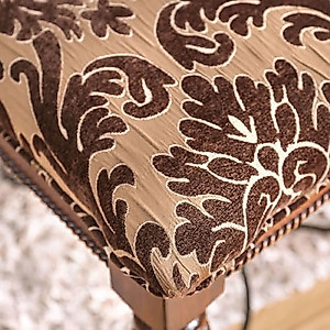 Wycian Chair Base, Boho High Chair 2PCS Solid Wood Brown Living Room Bedroom Dining Rooms Garden Kitchen Counter Chairs