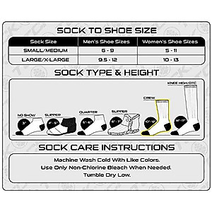 TCK Performance Zip Pocket Crew Socks, Stash & Dash (Black, Large)