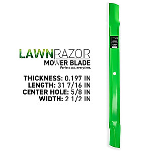 8TEN LawnRAZOR Blade for Toro XL 320 Timecutter SS 3200 3216 3225 33-4750 33-4750-03 80-4430 (Heavy Duty High Lift)