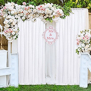 White Sequin Backdrops 2 Pack 2ftx8ft Photo Booth Backdrop Photography Glitter Background for Birthday Party Decorations