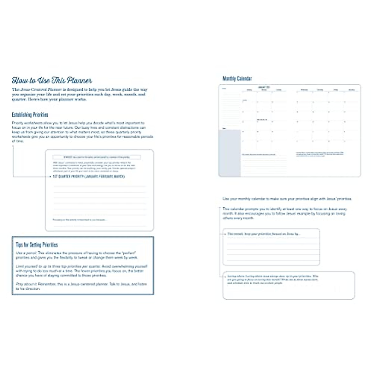 Jesus-Centered Christian Planner 2023: Discovering My Purpose With Jesus Every Day