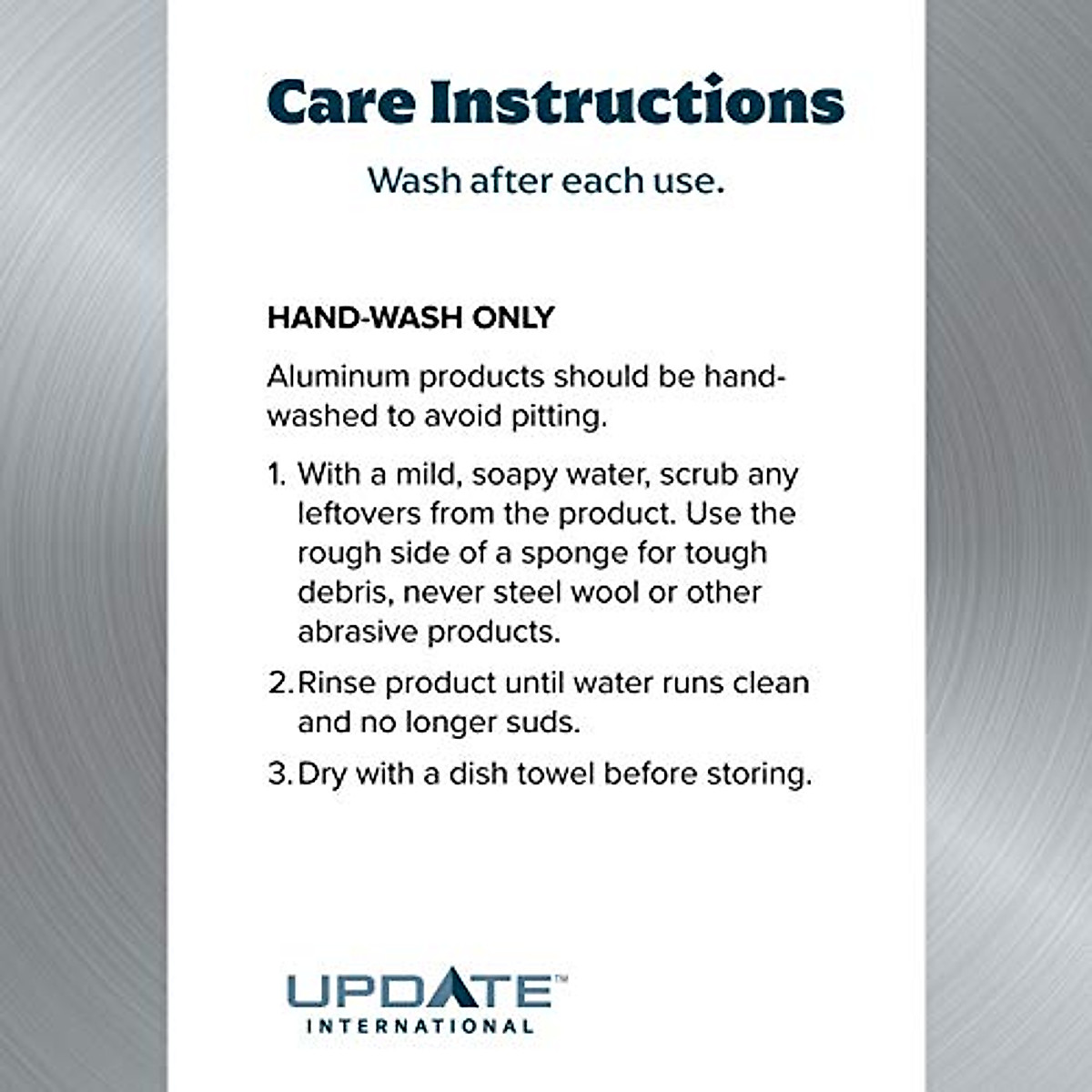 10 Inch Natural Finish Aluminum Frying Pan, Fry Pan, Commercial Grade - NSF Certified