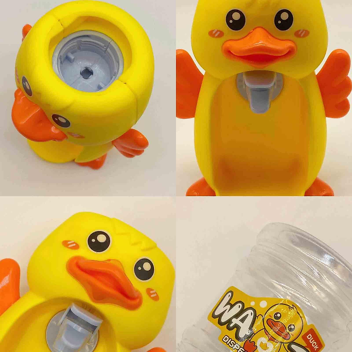 LUOZZY Mini Water Dispenser Toy for Kids Cartoon Animal Water Machine Toy for Kids Water Dispenser Dollhouse Toy (Cute Duck)