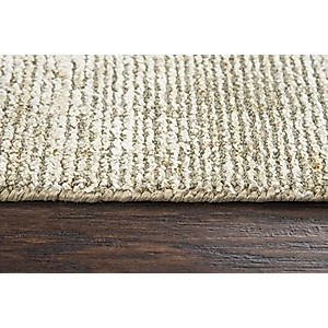 Rizzy Home | GH720A | Grand Haven Collection | Wool / Viscose Area Rug | 8' x 10' | Beige/Gray/Rust/Blue Solid